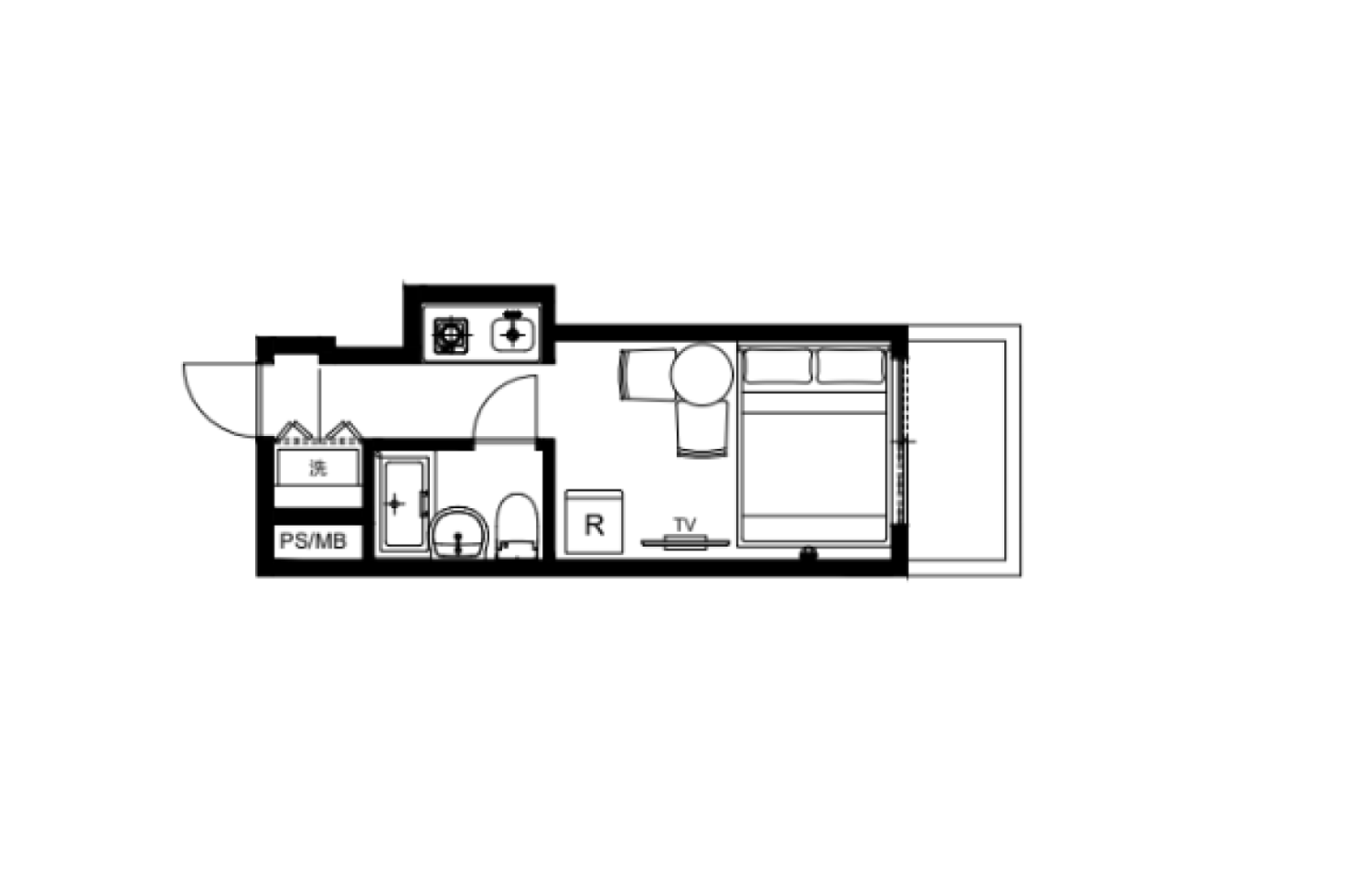 渋谷駅までの乗り換えなし！家電完備！お試し同棲！トップ広尾308 | 渋谷区の滞在・宿泊｜Sumyca