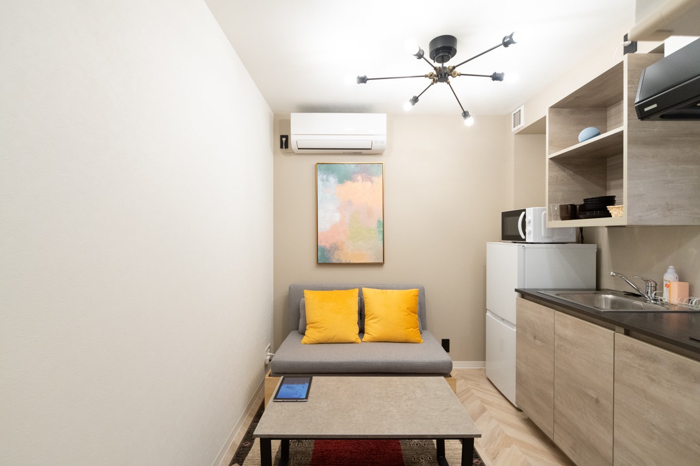 綺麗な築浅メゾネット物件♪／角部屋／駅から徒歩すぐ！／オシャレなデザイナーズ／家具家電・備品完備／belle ville 神楽坂105 | 新宿区の滞在・宿泊｜Sumyca